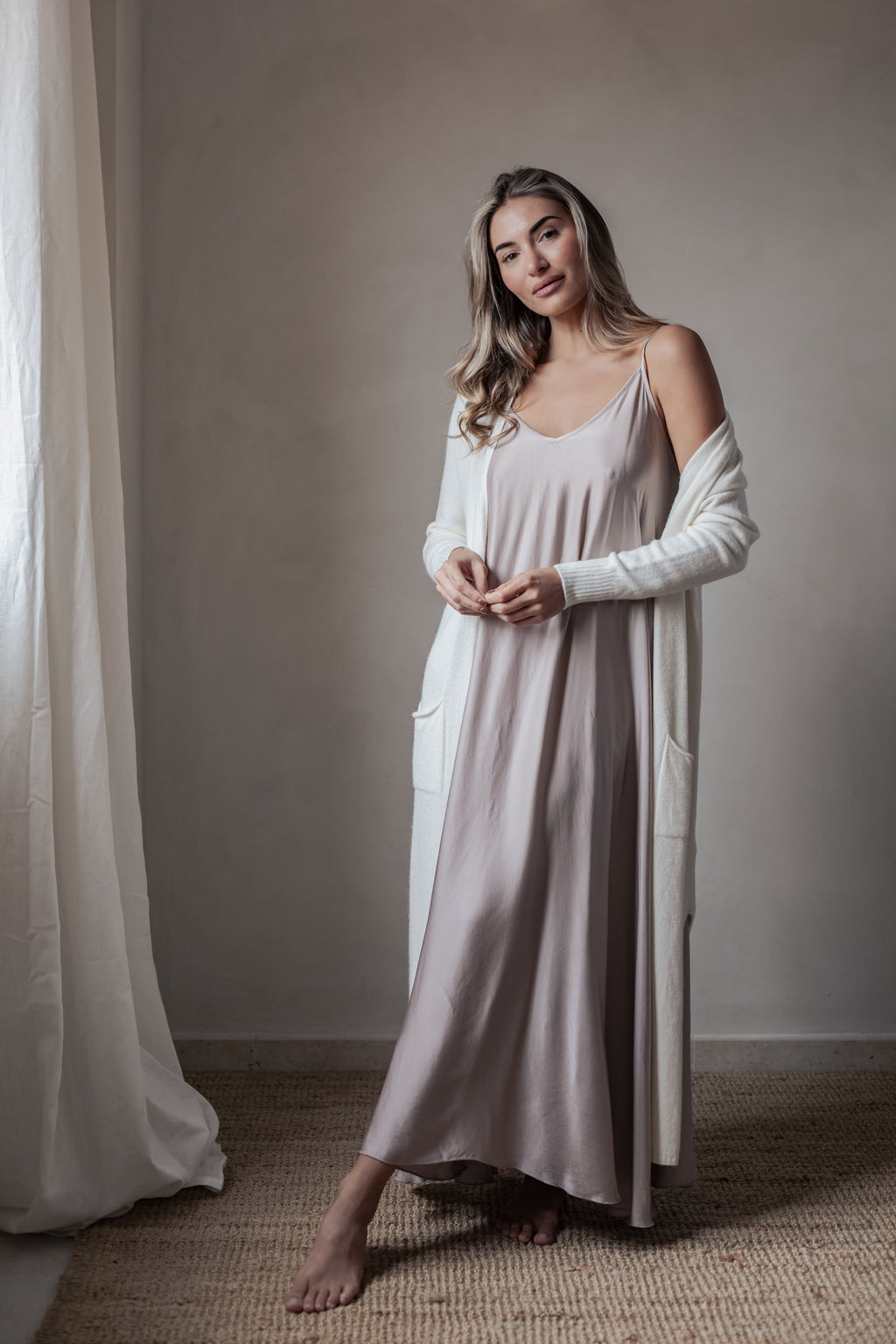 Pure Ease neuletakki, luonnonvalkoinen – BYPIAS