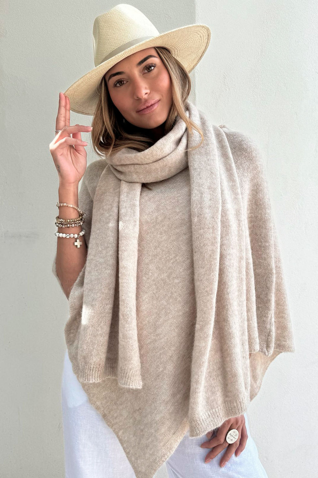 Adams alpakkahuivi, beige – BYPIAS