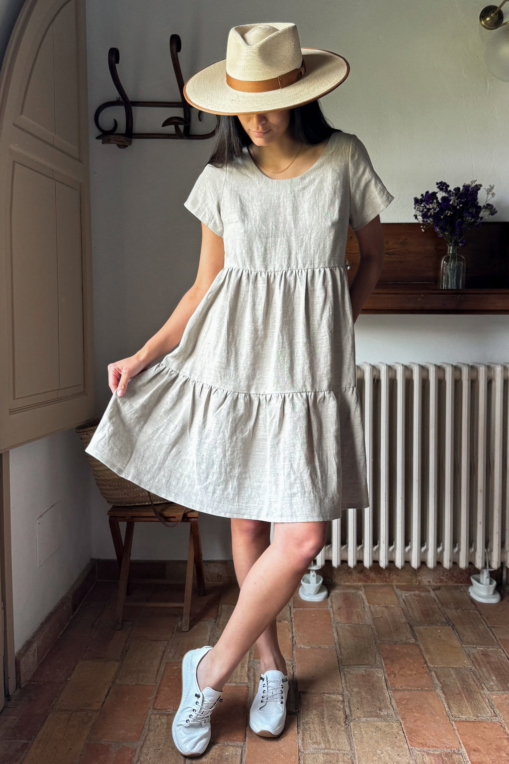 Adore linen dress, natural – BYPIAS