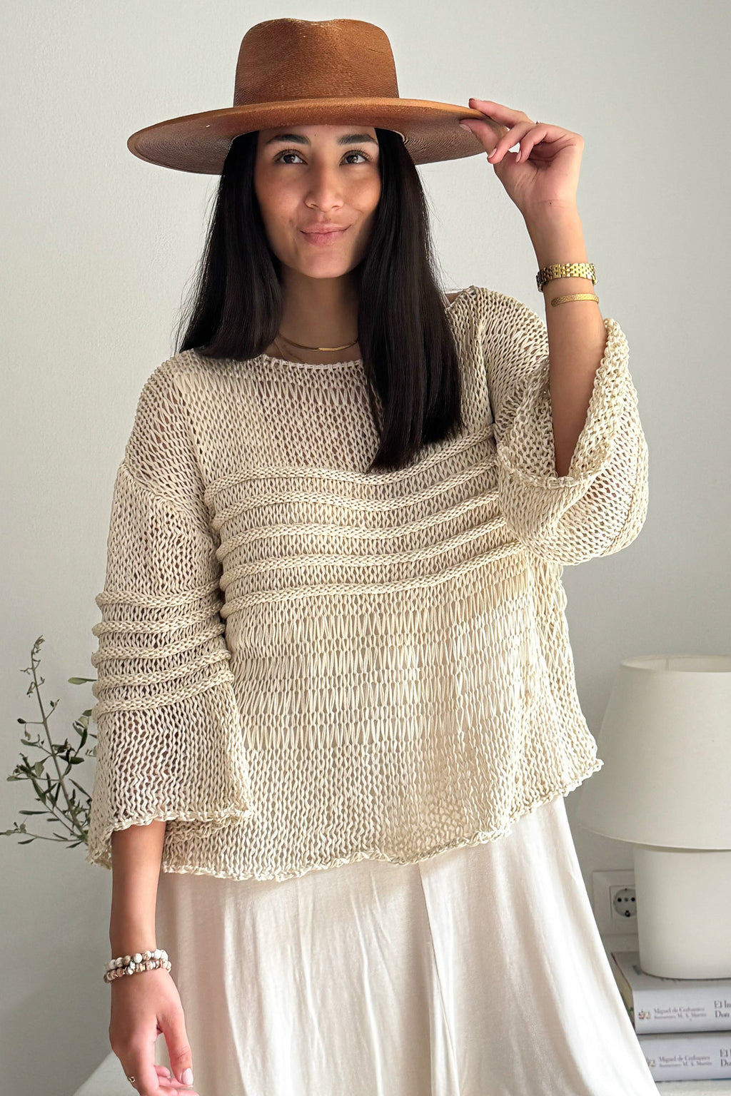 Mesh Mirage neule, sand – BYPIAS