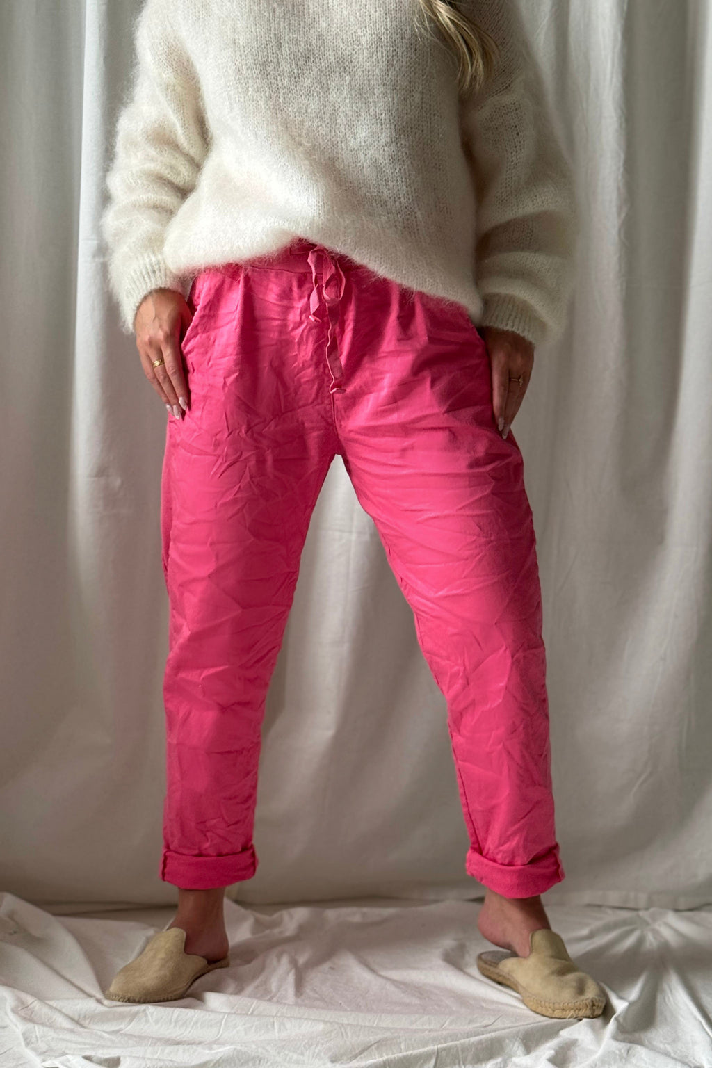 Perfect joggerit, malibu pink – BYPIAS